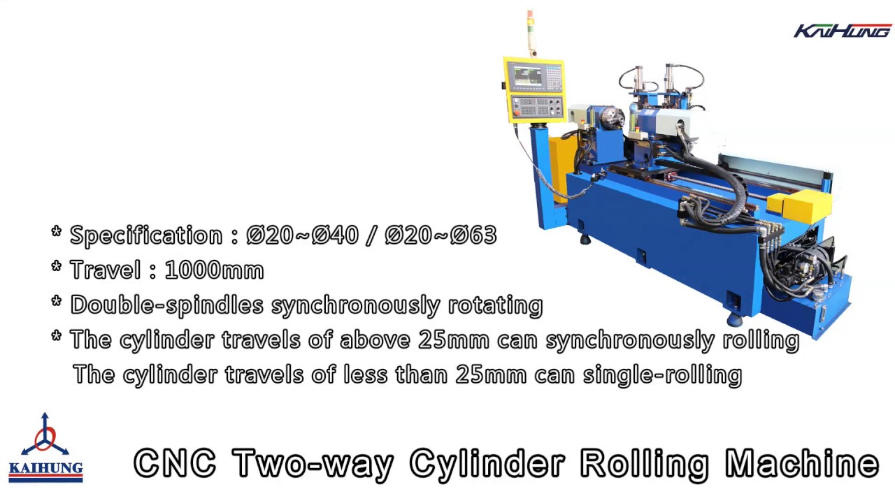CNC Two-way Cylinder Rolling Machine - YouTube