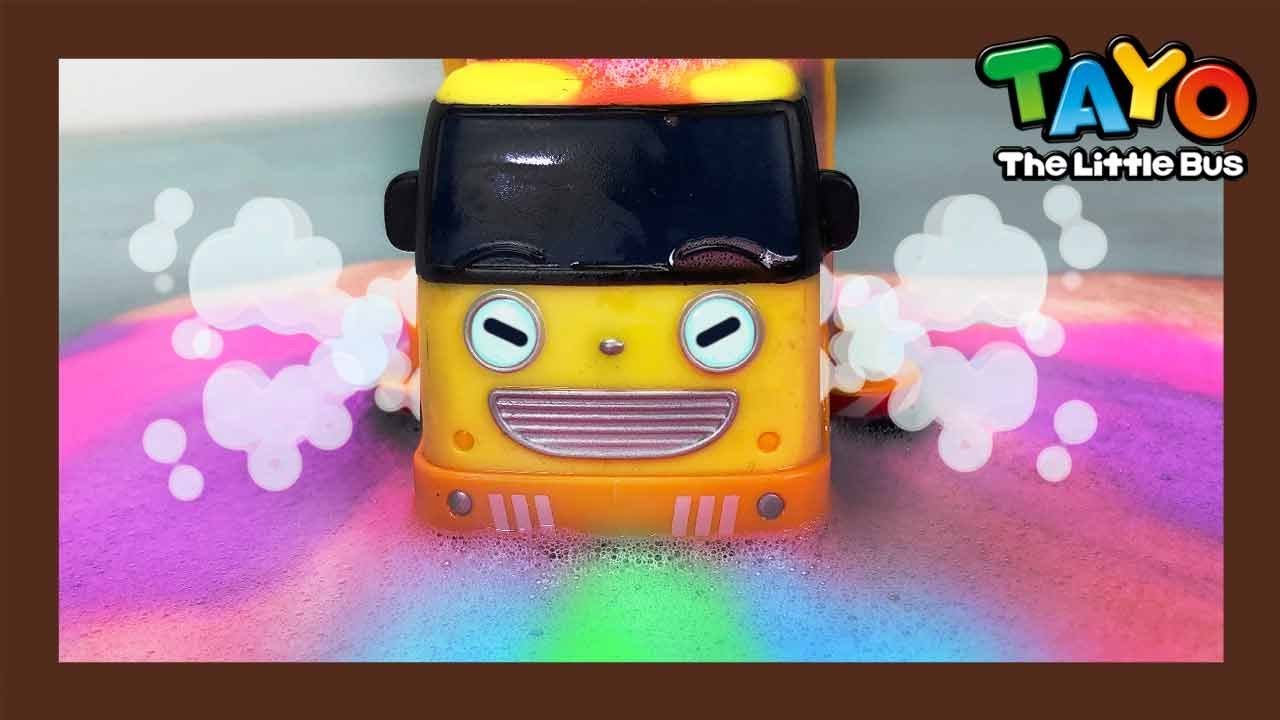 Car Bubble Wash with Rubby the Cleaning Truck l Tayo Super Rescue Team ...