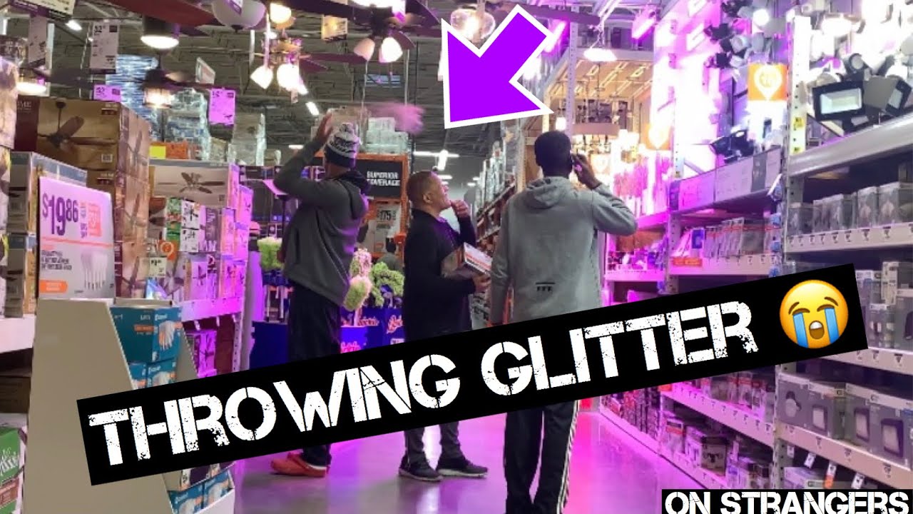 THROWING GLITTER ON STRANGERS EXTREME ( MUST WATCH) - YouTube
