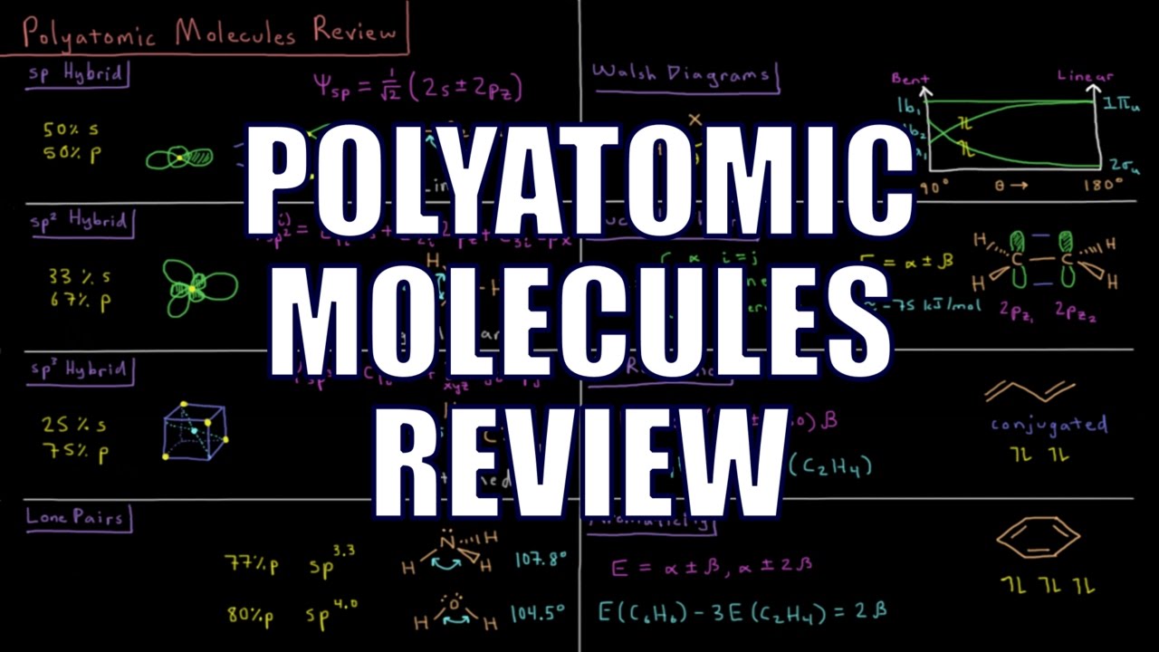 Quantum Chemistry 11.0 - Polyatomic Molecules Review - YouTube