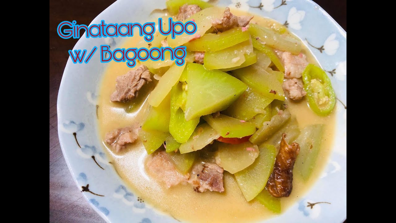 Ginataang Upo sa Bagoong || Pinoy Recipe || Panlasang Pinoy || Salvoro ...