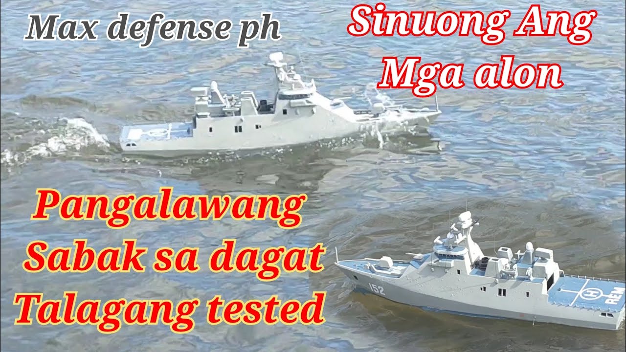 homemade rc warship sea trial - YouTube