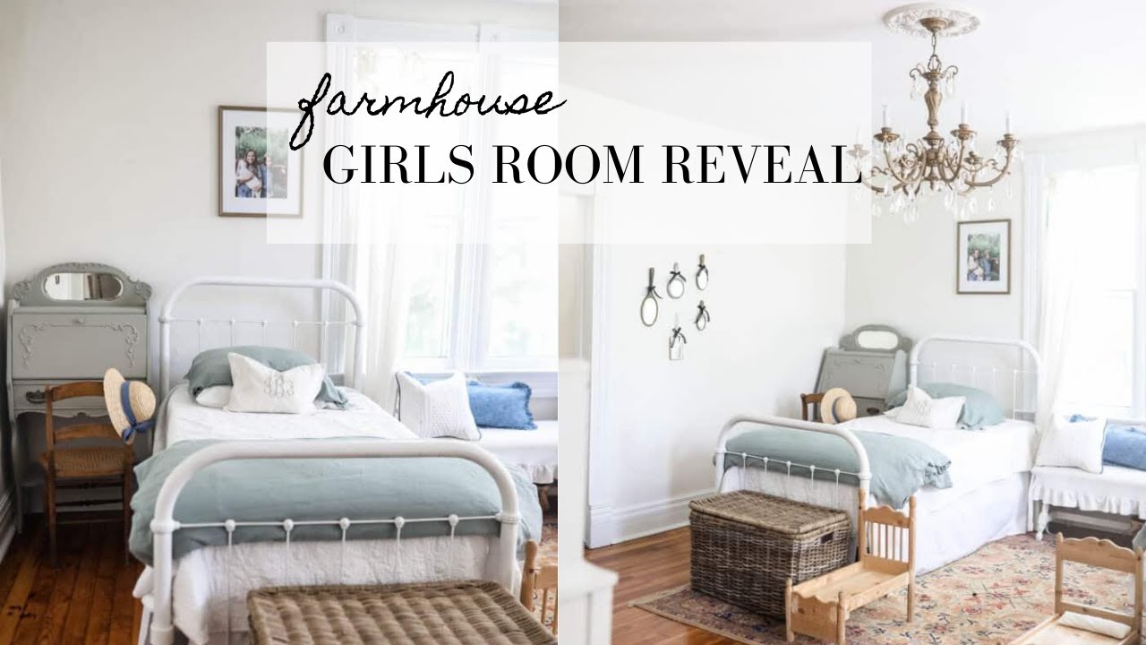 Farmhouse Girls Room Reveal | Victorian Farmhouse Restoration - YouTube