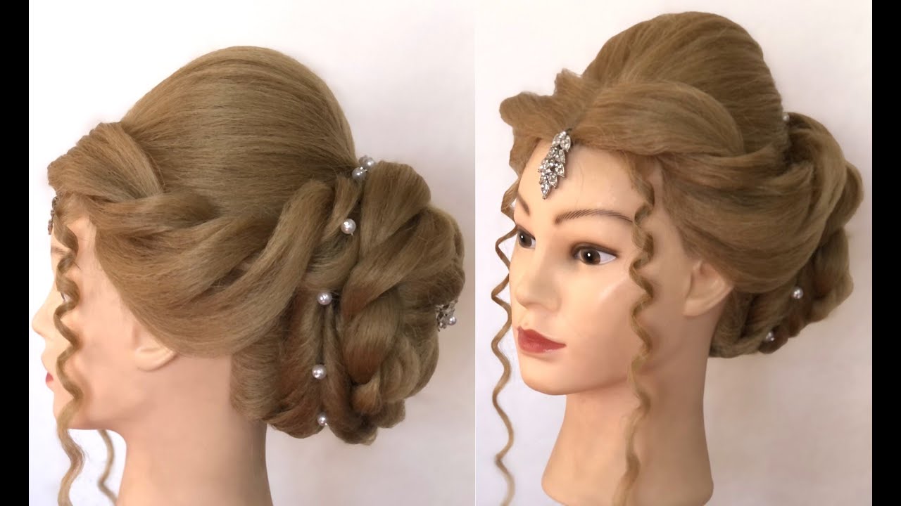 Easy Bridal Juda Hairstyle | Wedding Bun Hairdo Tutorial - YouTube