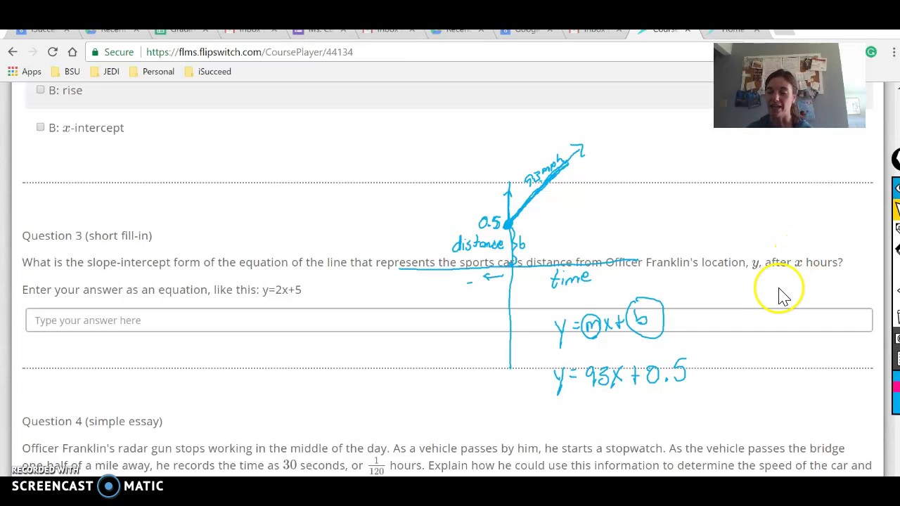Algebra 1A Project 2 Lesson 7 - YouTube