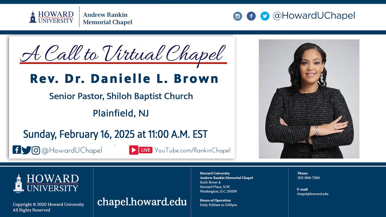 Rev. Dr. Danielle Brown | Andrew Rankin Memorial Chapel | Howard ...