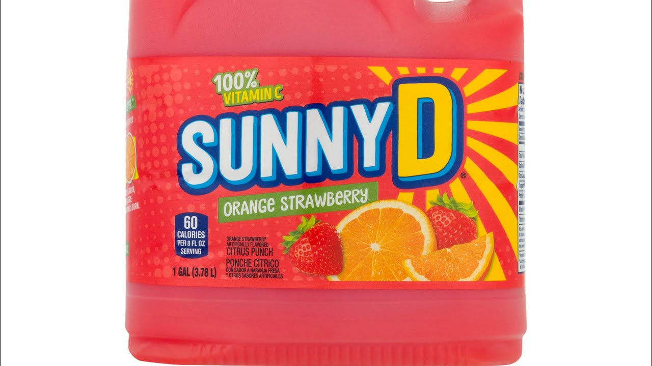 Sunny D Orange Strawberry Taste Test Review - YouTube
