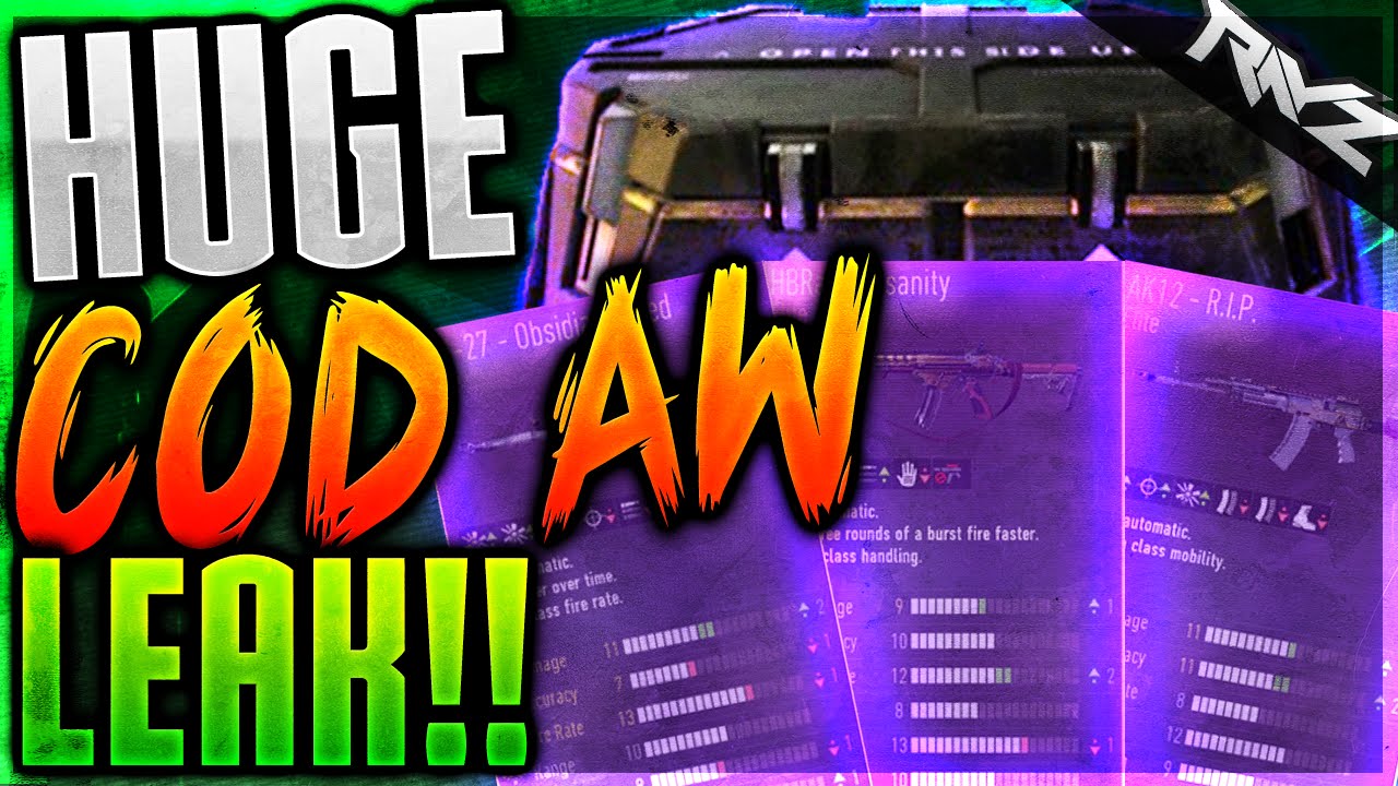 Advanced Warfare - HUGE LEAKS! New Legendary Weapons + Supply Drop ...