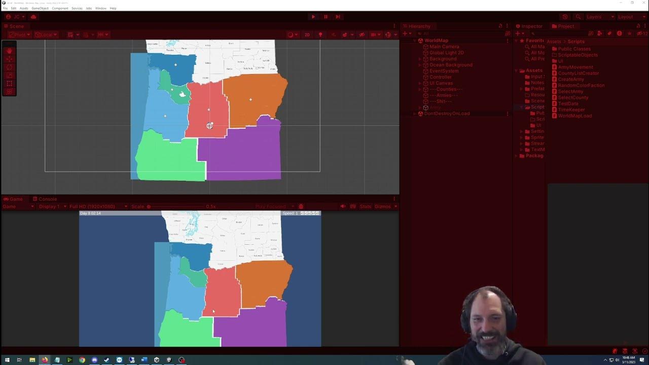 Unity – 2D 4X - Fixing some UI issues (not really bugs) and add resources to the game. - YouTube