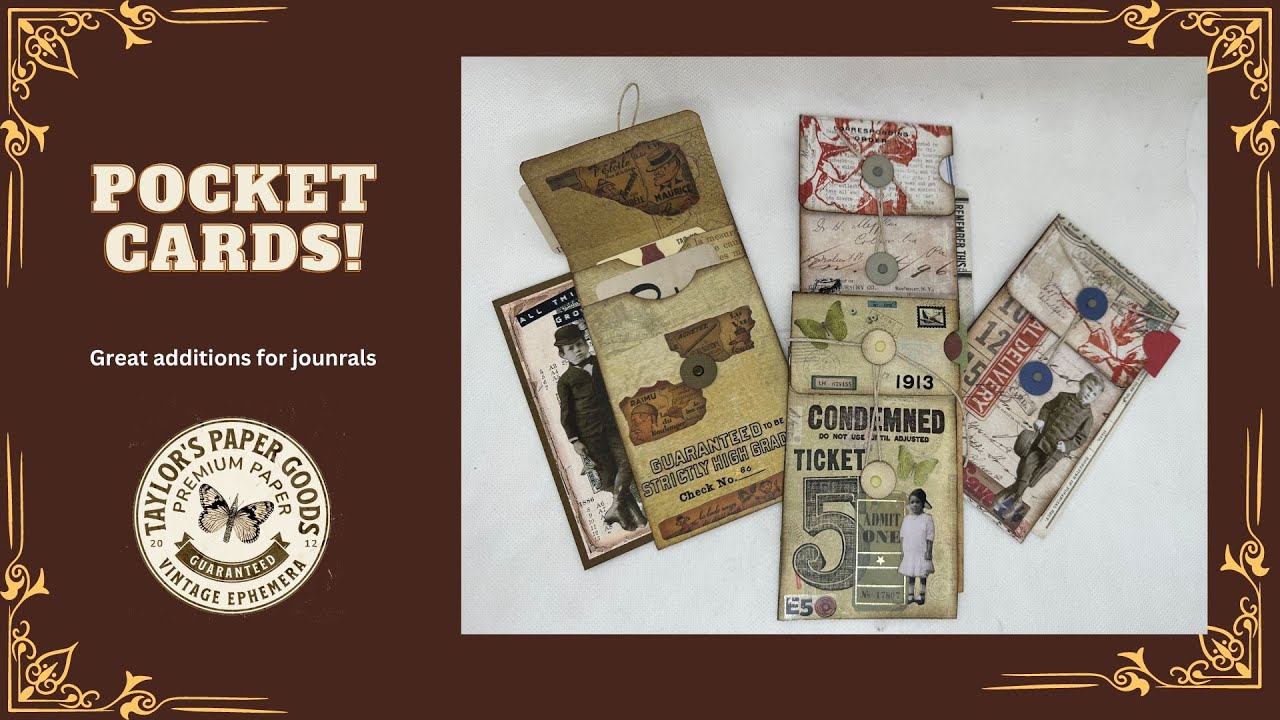 Pocket cards for your journals - YouTube
