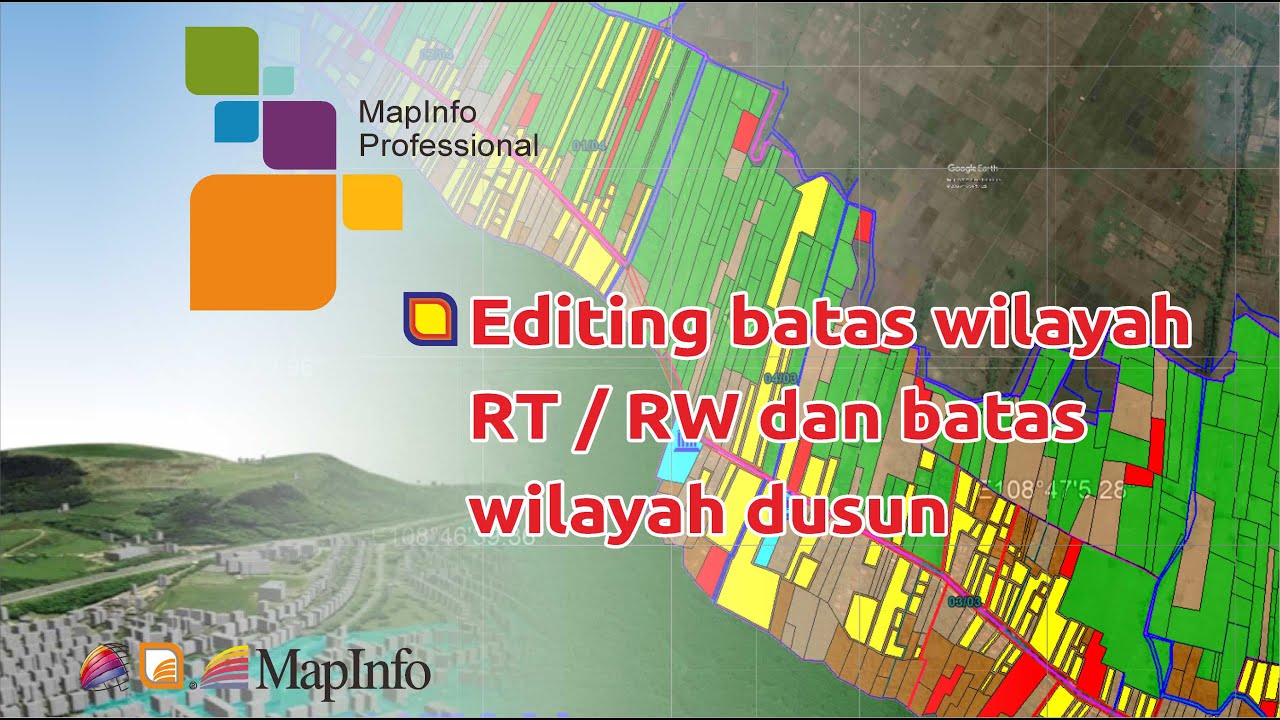 Edit atau Merubah Batas RT/RW atau Dusun pada Layer Map Peta Desa - YouTube