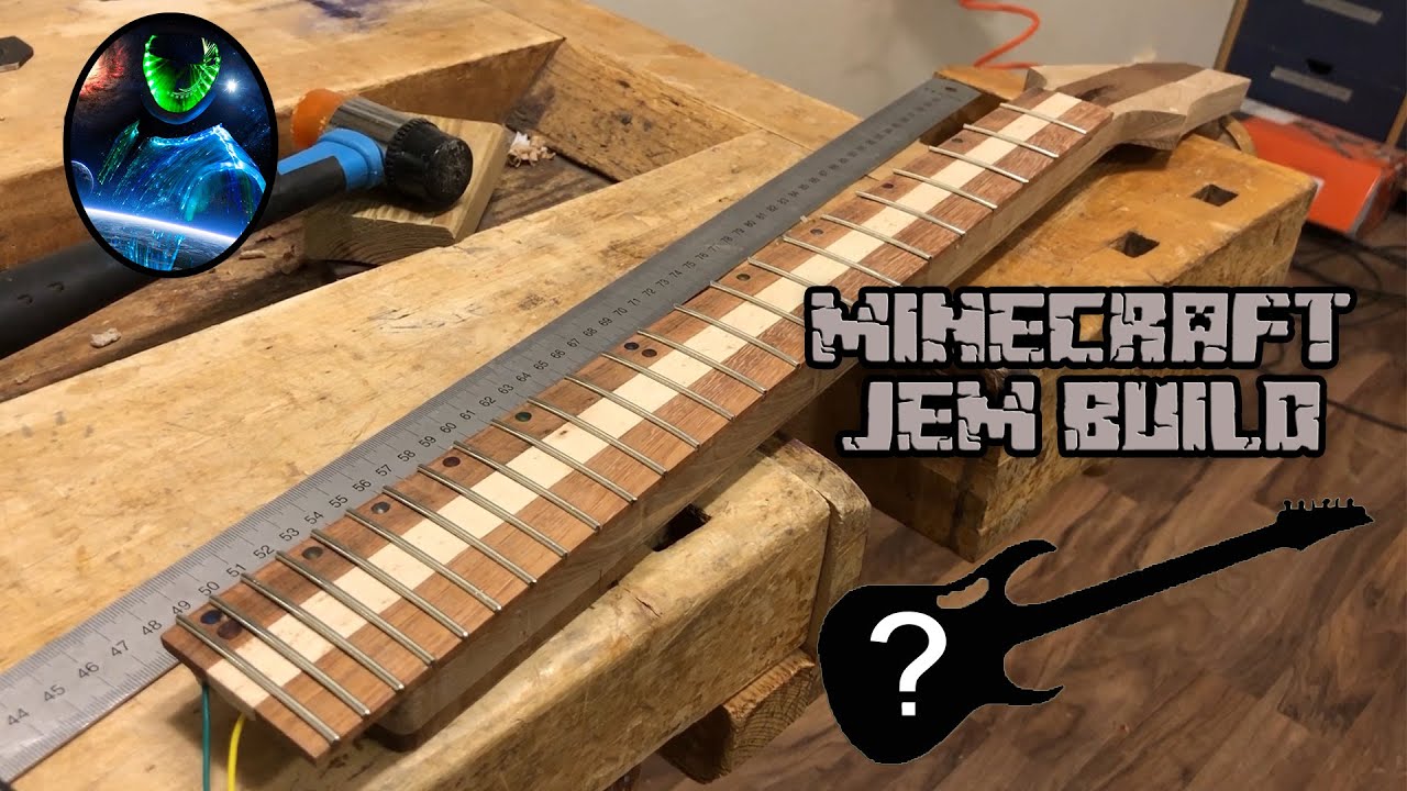 Minecraft Jem Guitar built from Scrap Part 17 - YouTube