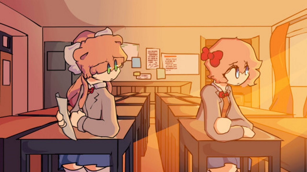 Friday Night Funkin' - A DDLC Plus Mod (FNF MODS) - YouTube