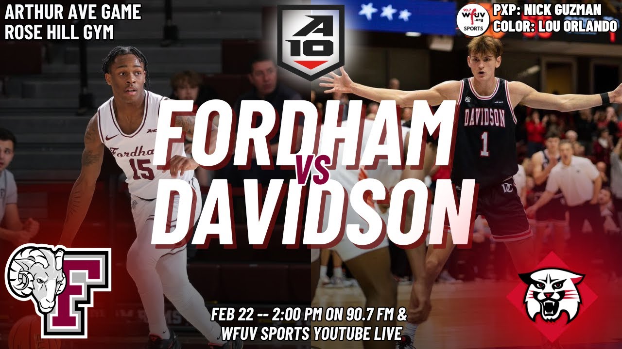 Fordham Men's Basketball VS Davidson | WFUV Sports - YouTube