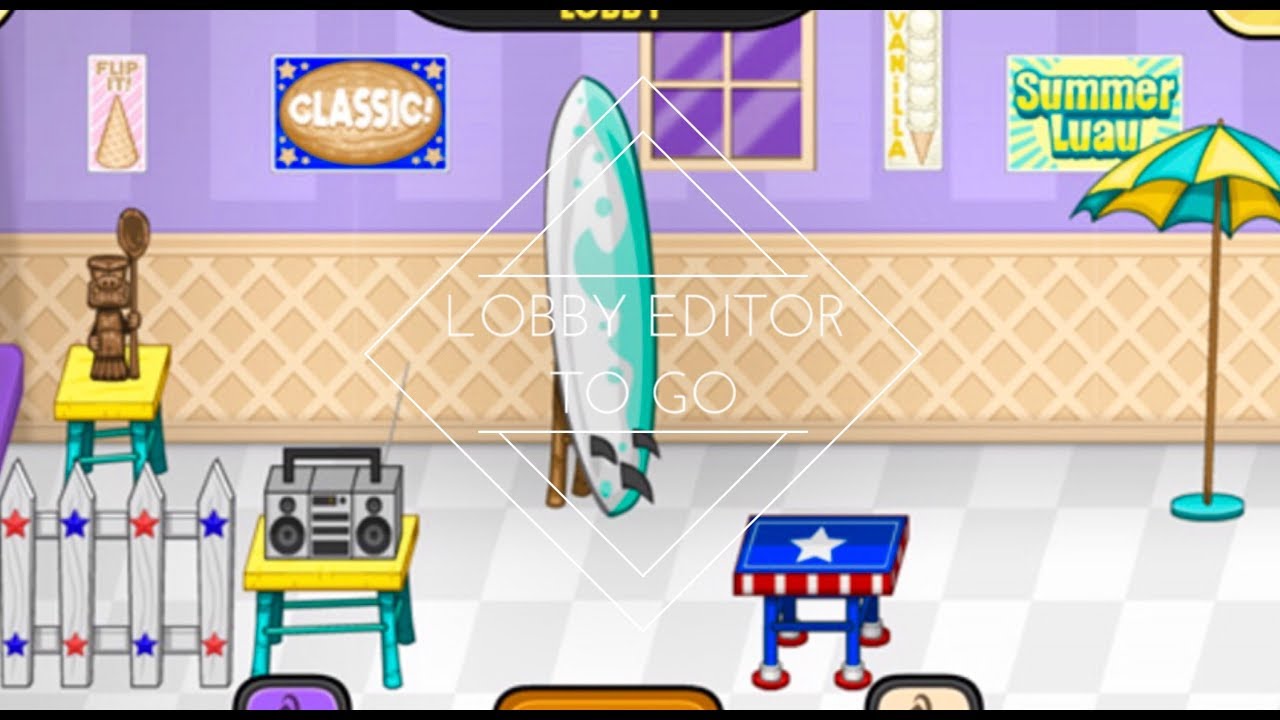 Papa’s Scooperia Sneak Peak: Lobby Editor To Go - YouTube