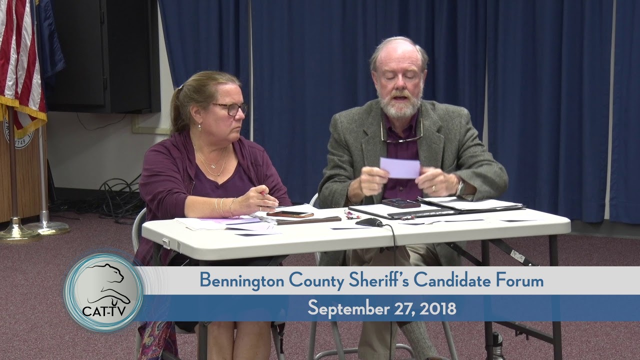 Bennington County Sheriff's Candidate Forum // 9-27-18 - YouTube