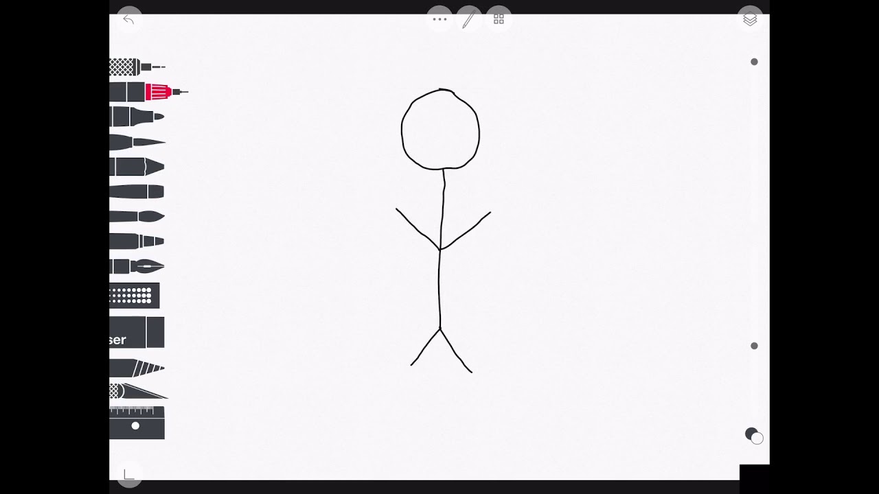 How to draw a stick man - YouTube