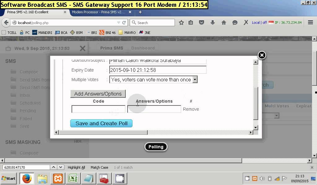 06. SMS Polling - Software Broadcast SMS - Software SMS PrimaSMS.mp4 ...