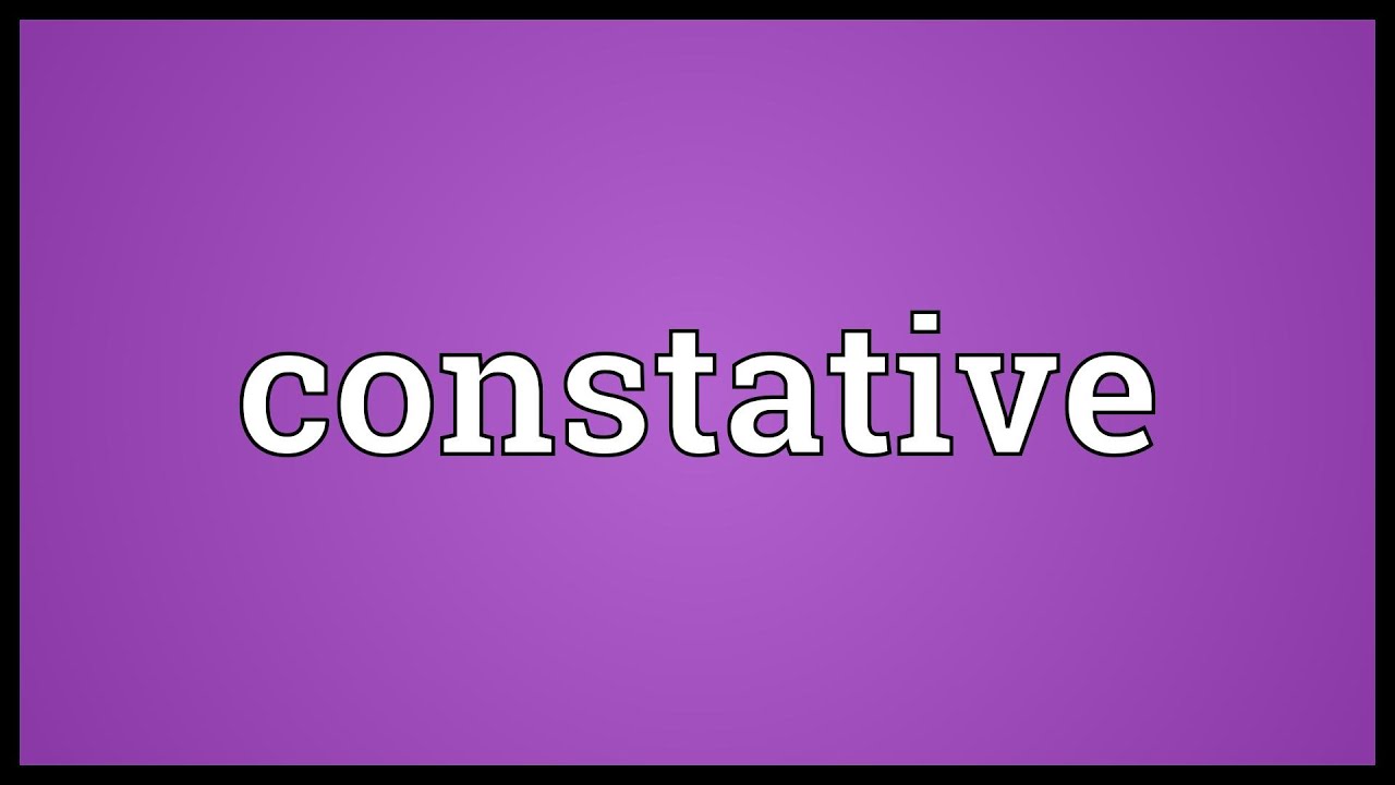 Constative Meaning - YouTube
