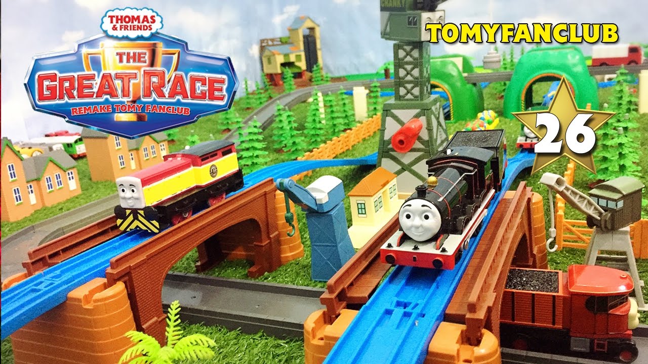 THOMAS AND FRIENDS THE GREAT RACE #26 TRACKMASTER NEW ENGINE BLACK ...