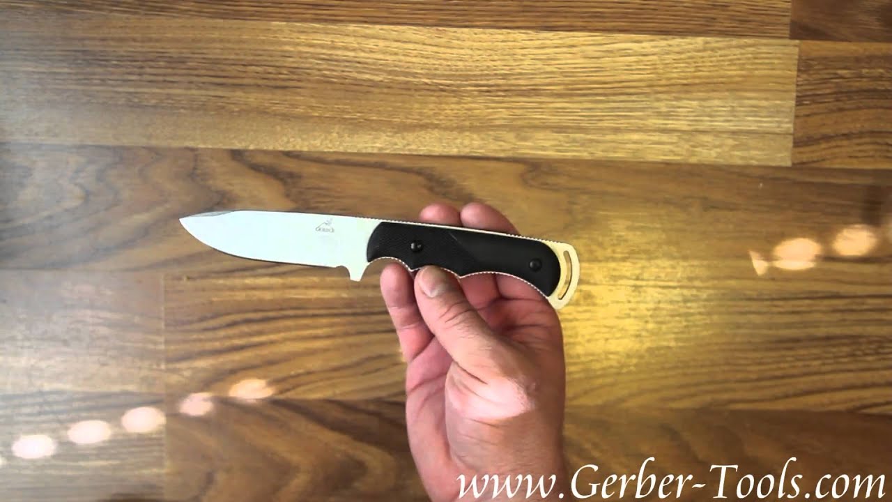 Gerber Freeman Guide Fixed Blade knife 31-000588 Demo - YouTube