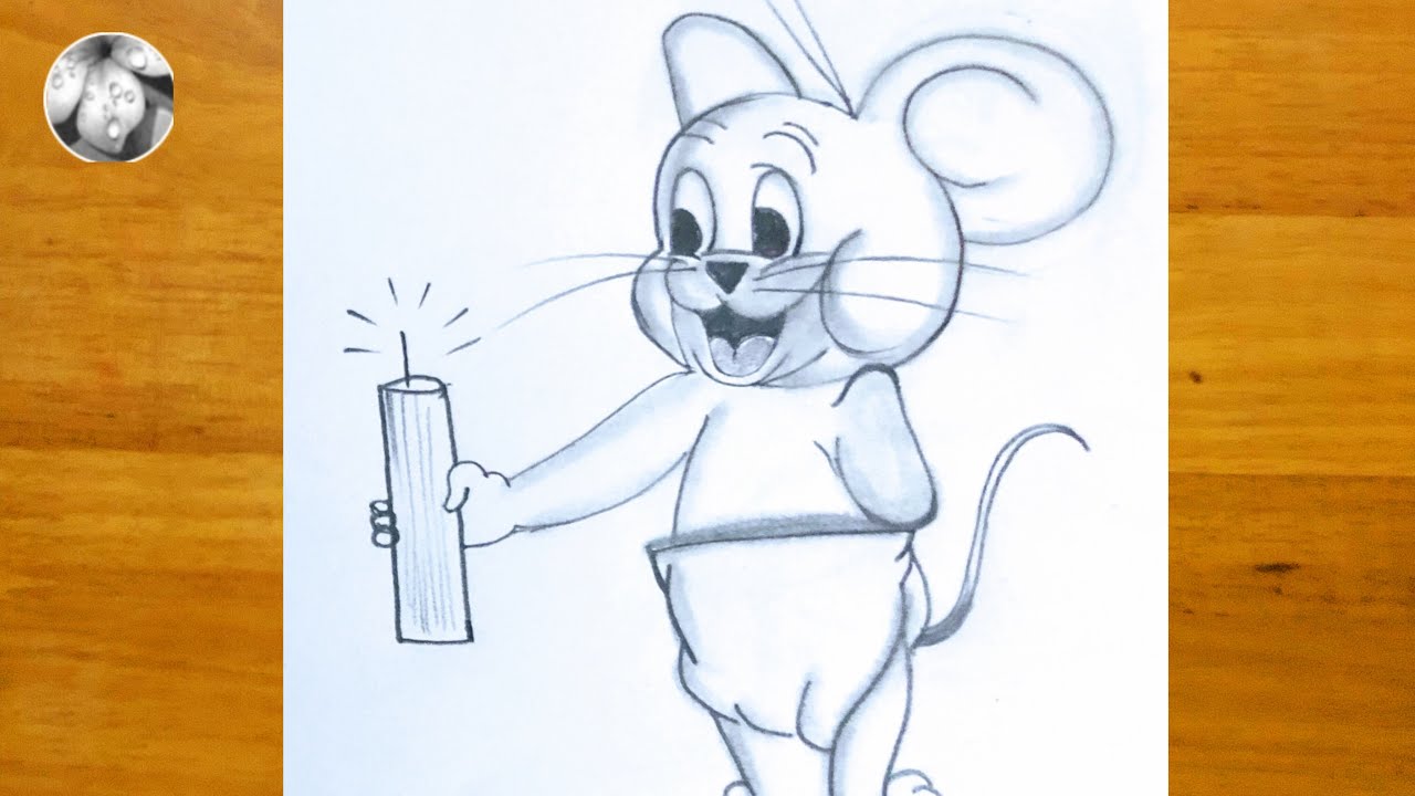 How to draw Jerry easy | easy Jerry drawing \ step by step/ Tom and ...