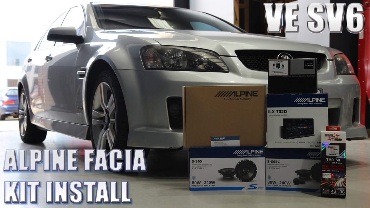 Alpine's Brand New Facia kit Install In A Holden VE SV6! - YouTube