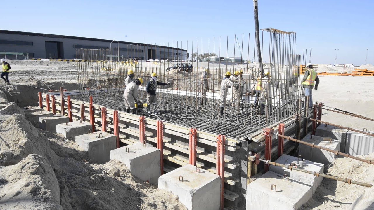 Abutment reinforcement at Ramp 02-Shuwaikh Port interchange - YouTube