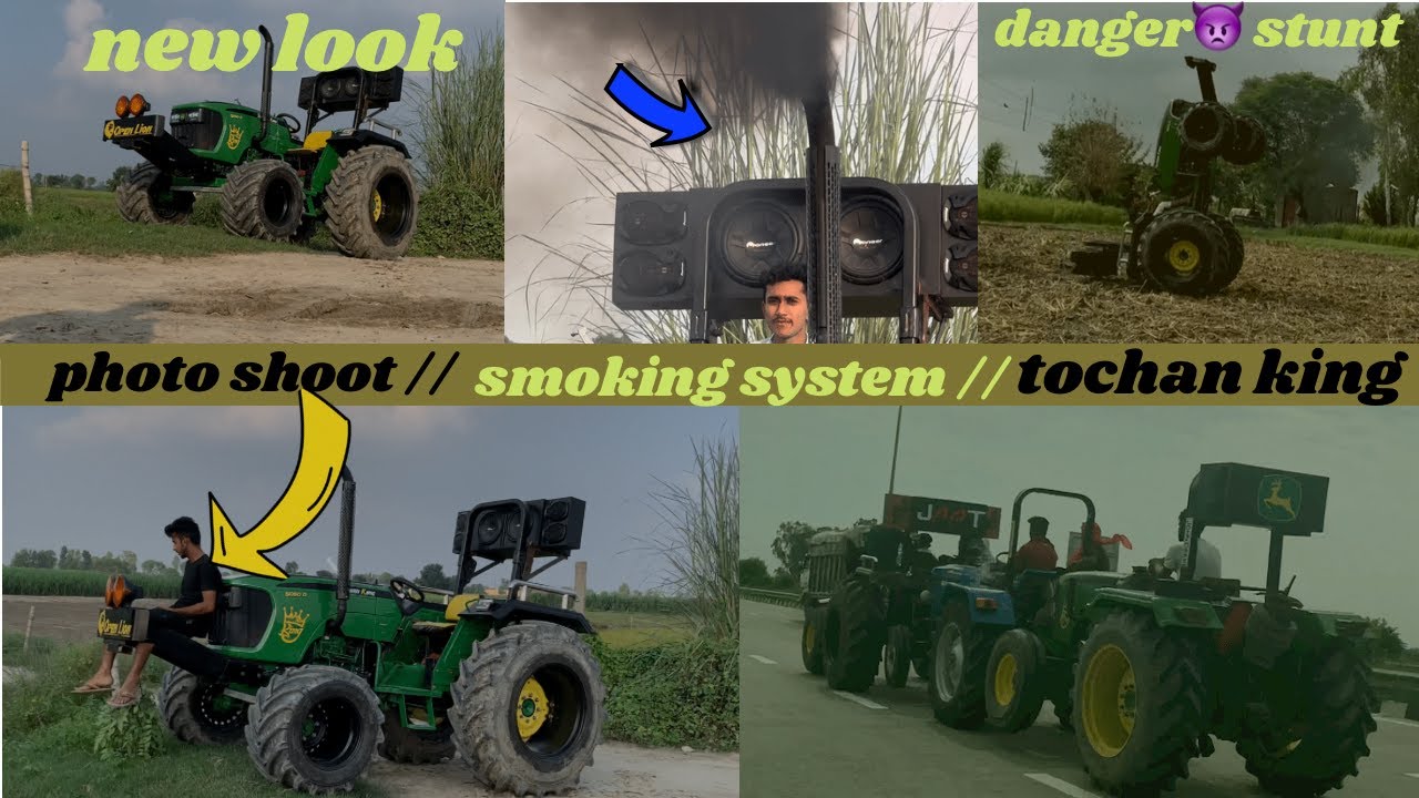 nishu deshwal shooting photos and video// smoking system:/tractor race ...