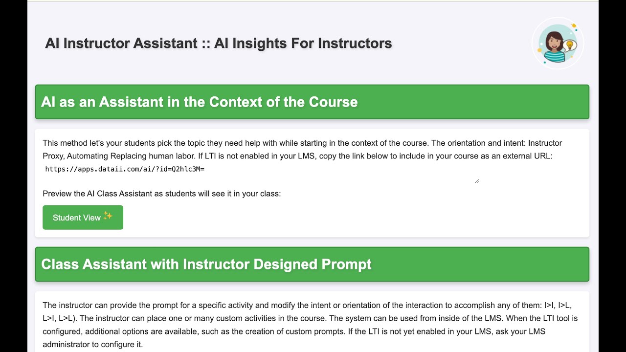 AI Instructor Assistant Tool & AI Class Assistant for Students - YouTube