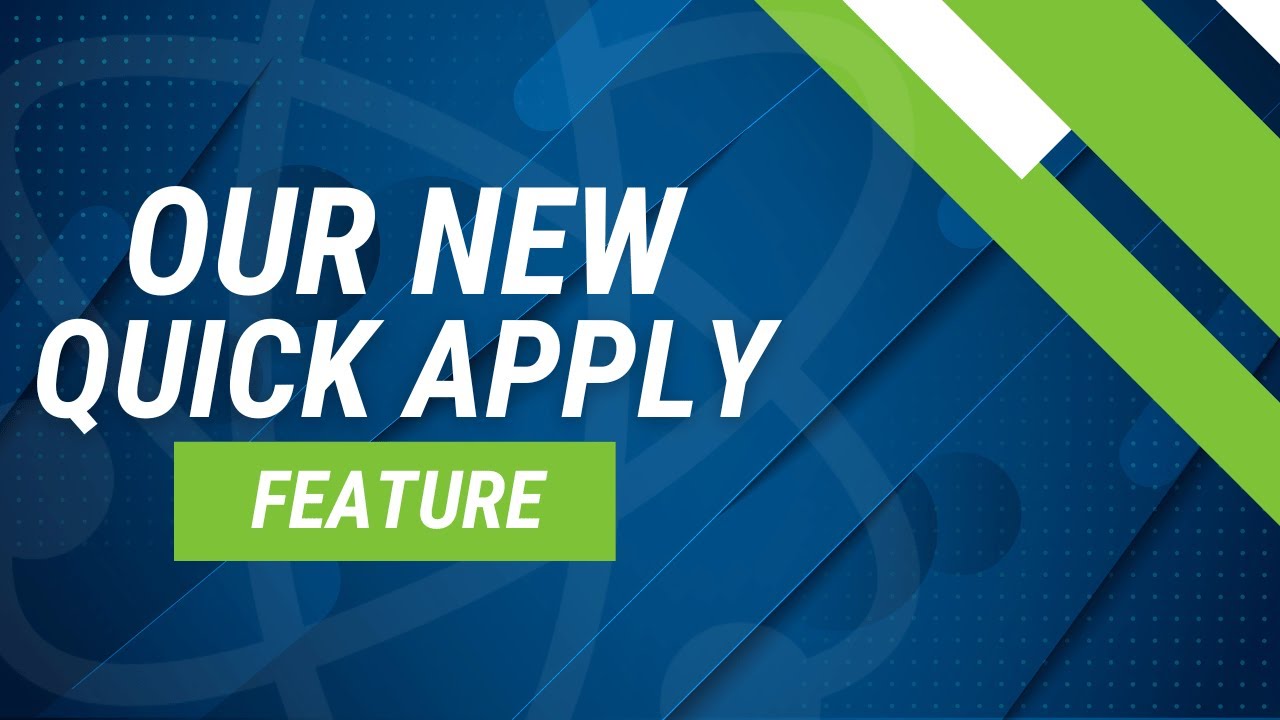 Our New Quick Apply Feature & How To Use It! - YouTube