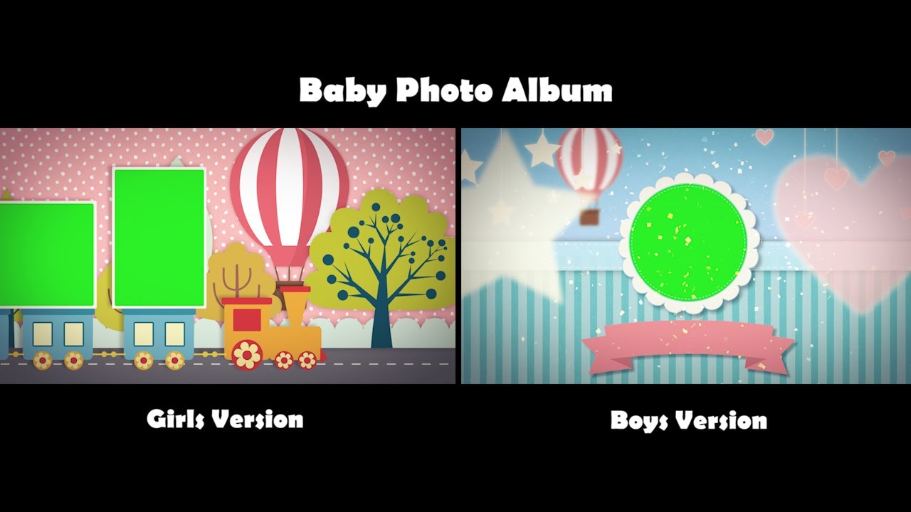 GREEN SCREEN EFFECTS|baby photo album|happy birthday|FreeDownload After ...