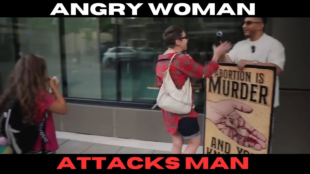Angry Woman Attacks Man And Instantly Regrets It - YouTube