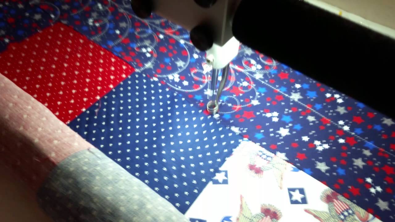 Quilting a border on a QOV quilt - YouTube