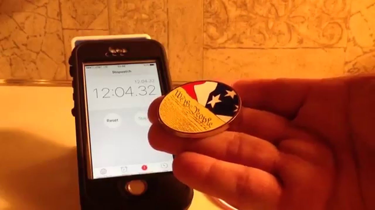 12 minute spinning coin top - YouTube