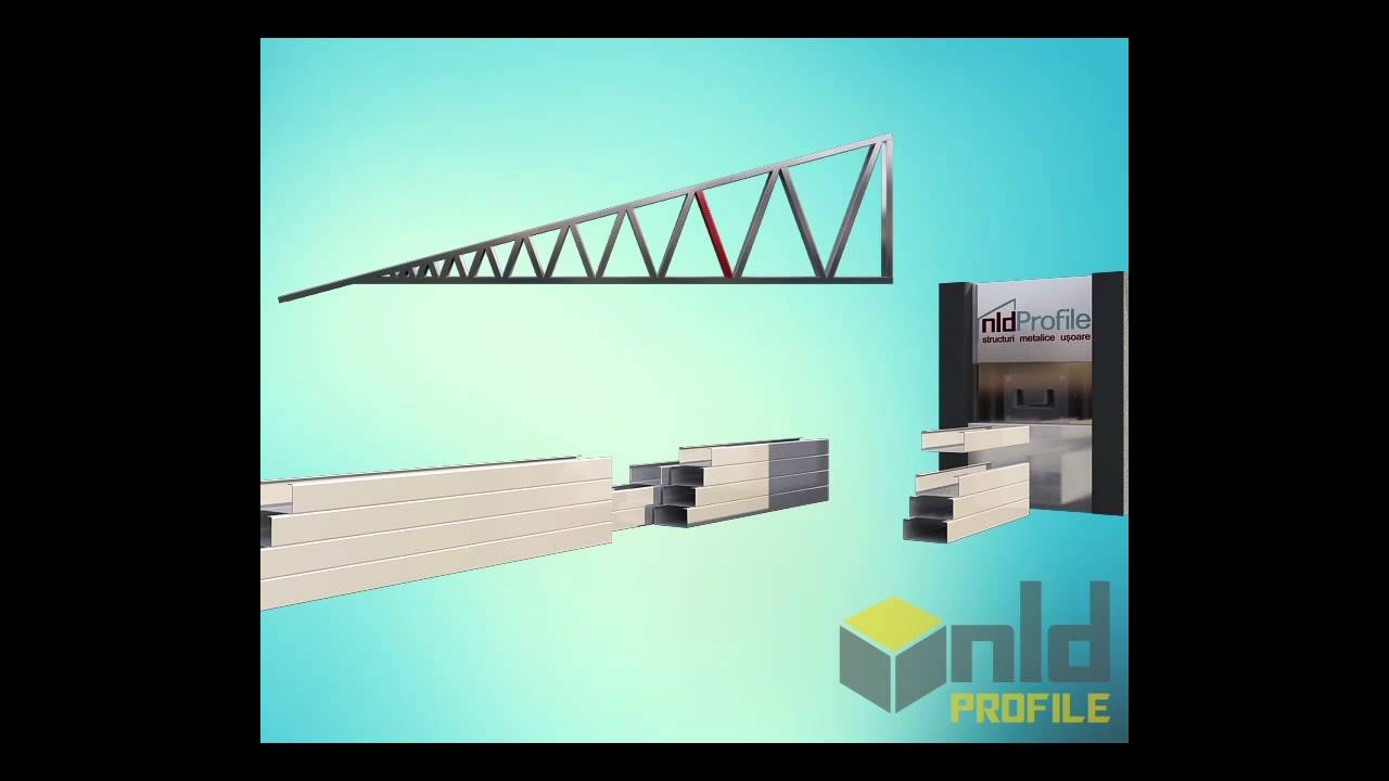 Productie structura metalica / profile "C" la NLD Profile - YouTube