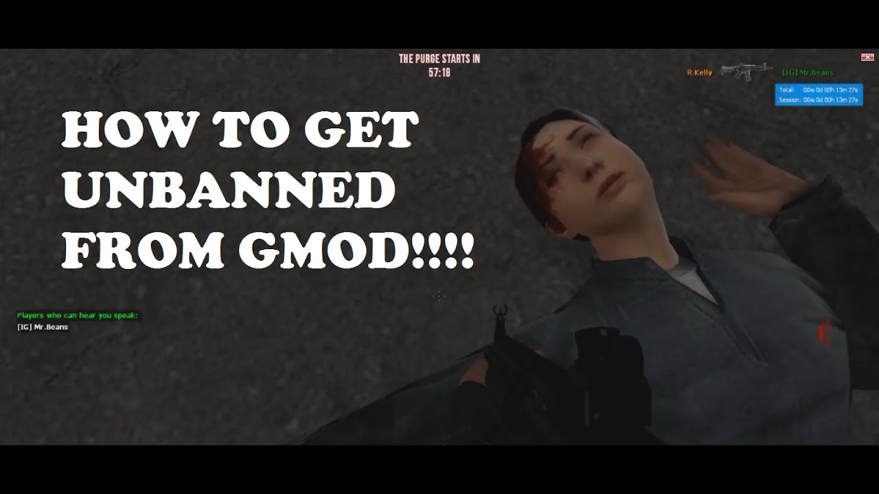 How To Get Unbanned From A Gmod Server [EASY] - YouTube