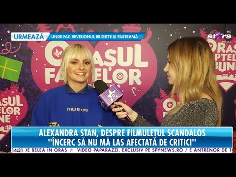 Alexandra Stan, despre filmuleţul cu ea goală. Cum au ajuns imaginile pe internet