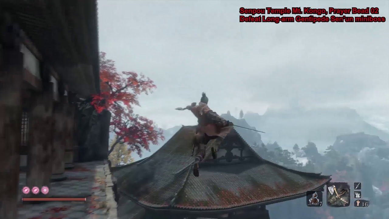 Sekiro PS4 - Senpou Temple Mt Kongo - All Prayer Bead Locations - YouTube