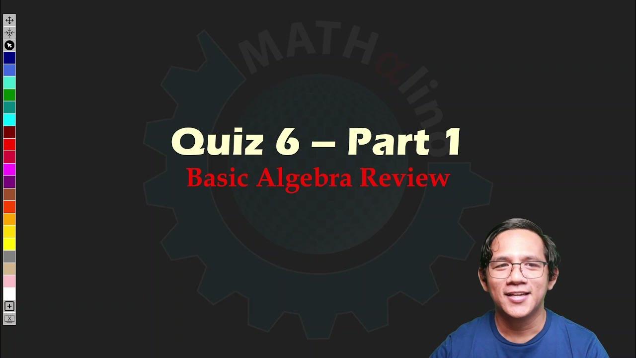Solution to Quiz 6 - Part 1: Basic Algebra Review - YouTube