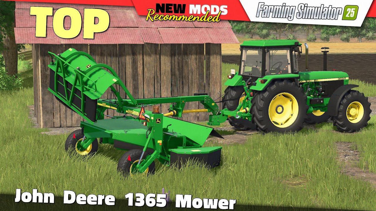 FS25 | John Deere 1365 Mower - Farming Simulator 25 Mods Review 2K60 ...