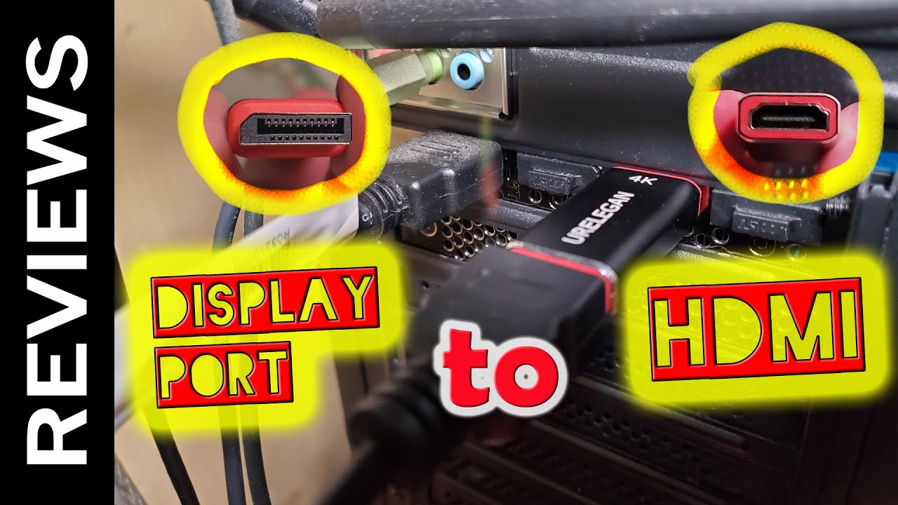 Display Port to HDMI Adapter Review to Connect second monitor - YouTube