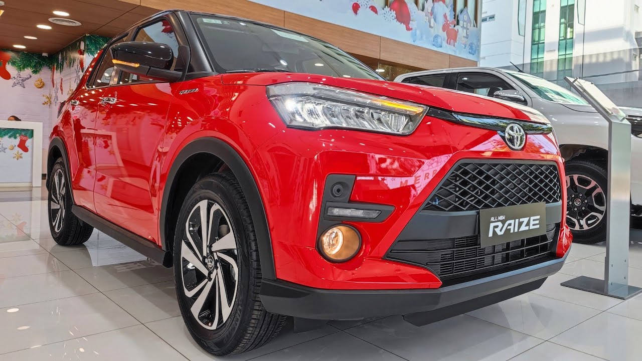 2023 New Toyota Raize 1.0L turbo Compact SUV Red Color - YouTube
