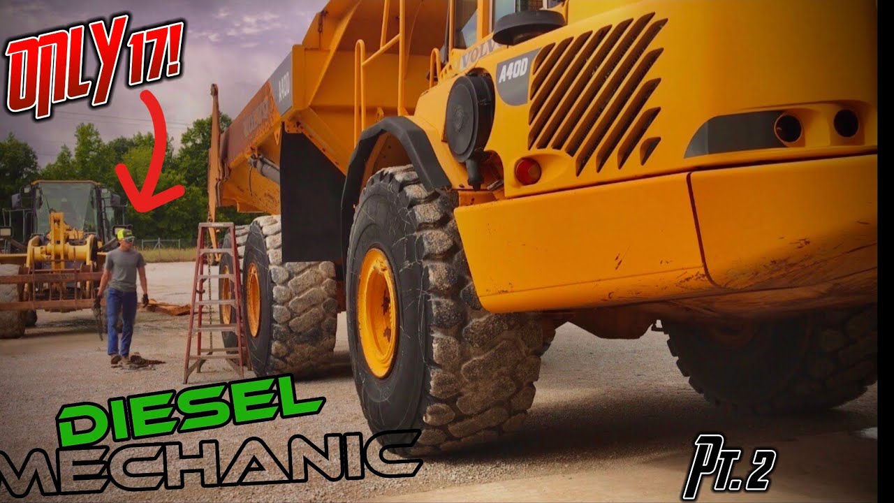 A Day As A 17 Yr Old Diesel Mechanic Rookie Pt.2 - YouTube