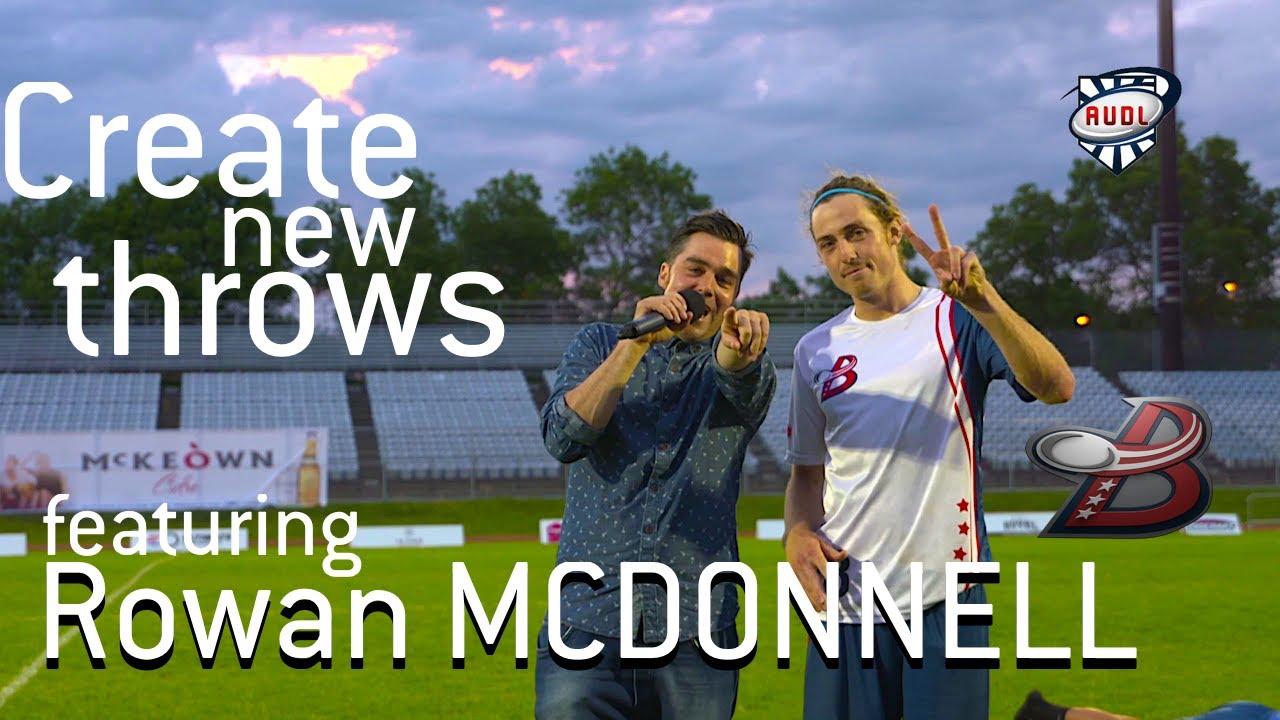 Creating new frisbee throws with Rowan MCDONNELL | Washington DC Breeze ...