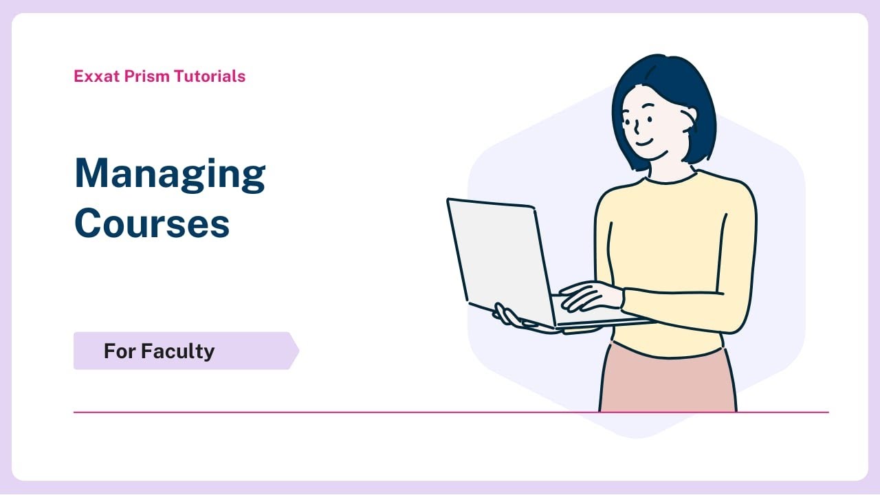 Exxat Prism: Managing Courses - YouTube