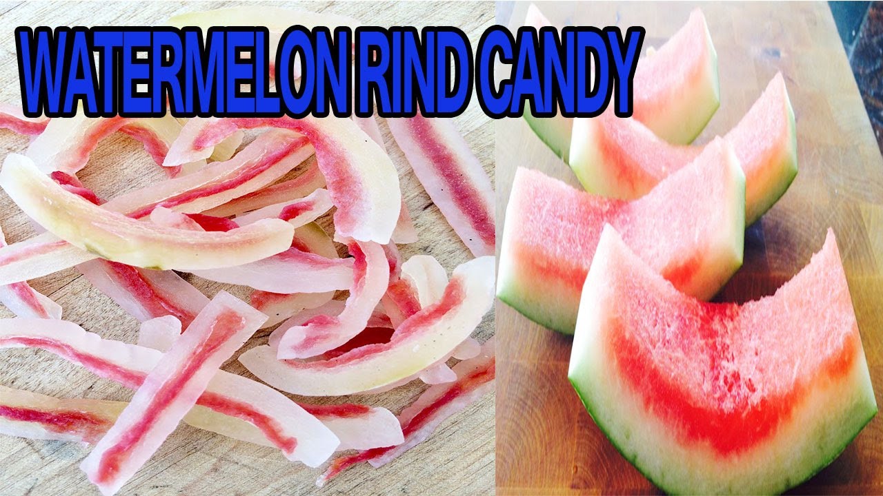 How to Make Watermelon Rind Candy - YouTube