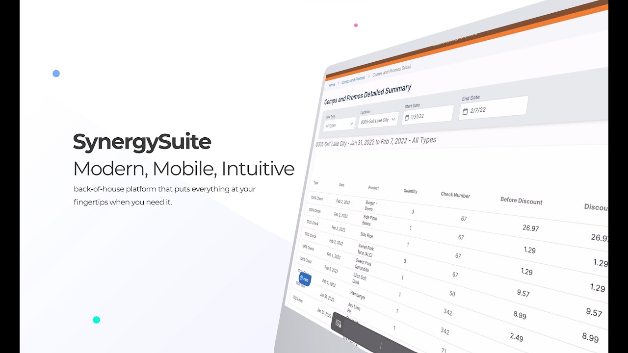 SynergySuite Back of House Restaurant Software Overview - YouTube