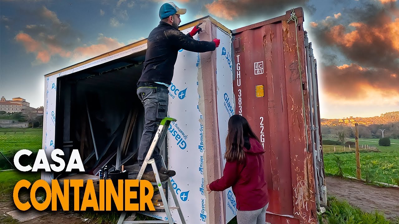 Transformando un CONTENEDOR en una CASA: Fachada paso por paso - YouTube