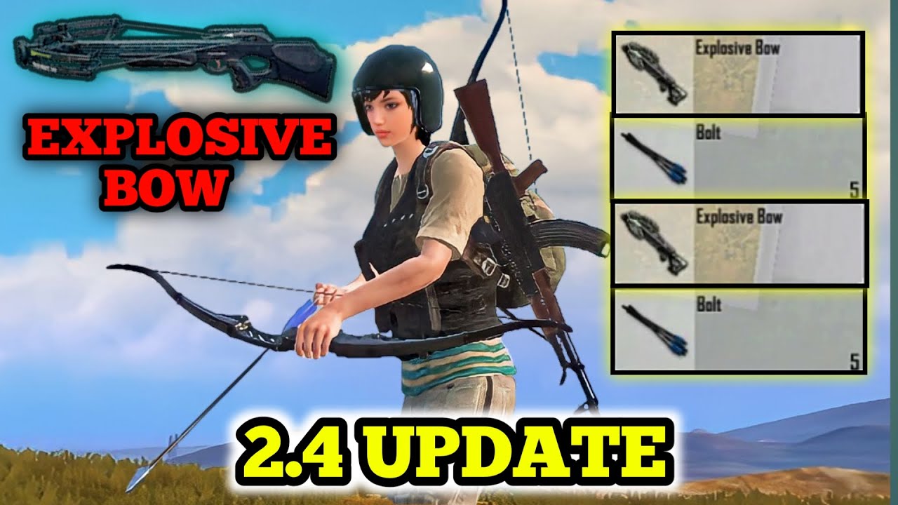 NEW EXPLOSIVE BOW 🏹 GAMEPLAY IN BGMI 2.4 UPDATE - YouTube